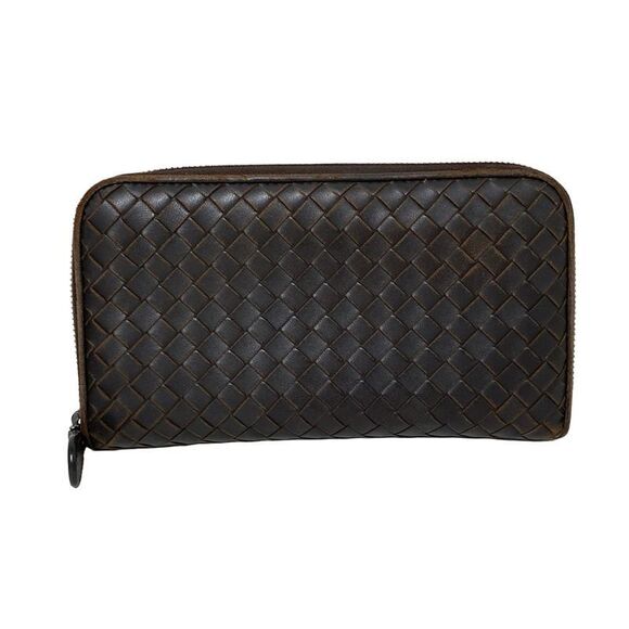 Bottega Veneta | Bags | Bottega Veneta Intrecciato Dark Brown Round ...